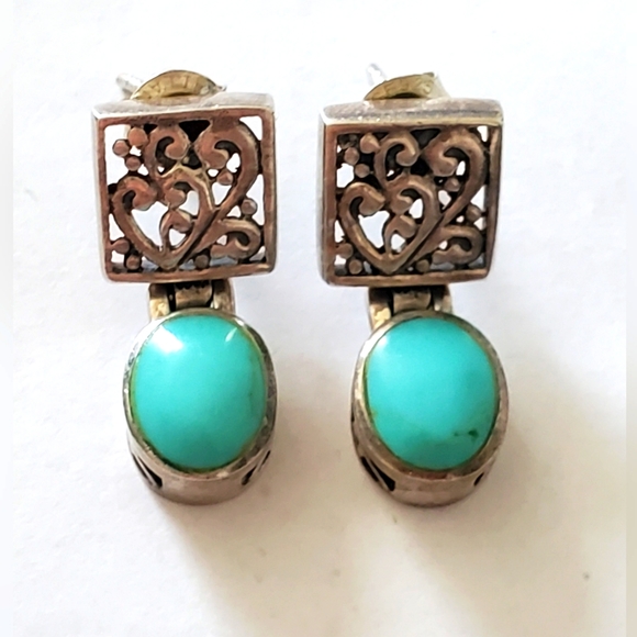 Jewelry | Turquoise Earrings 925 Stamp Thailand | Poshmark